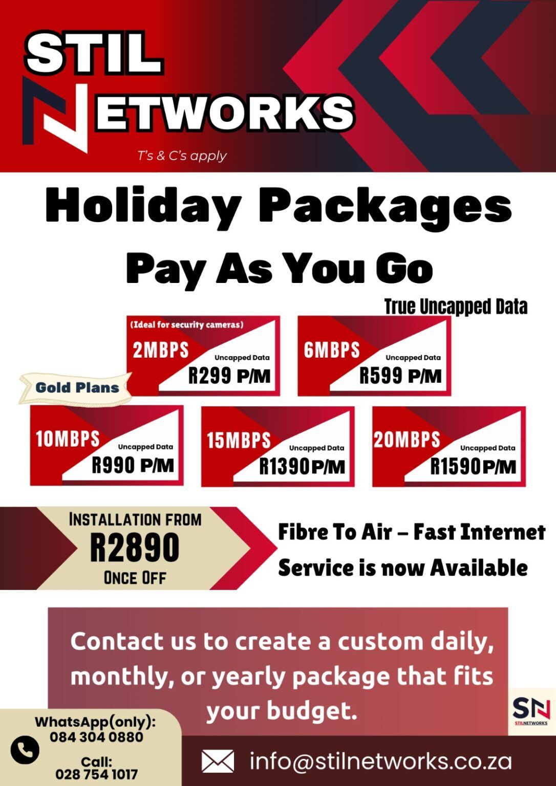 Holiday Packages – Stil NetWorks Stilbaai